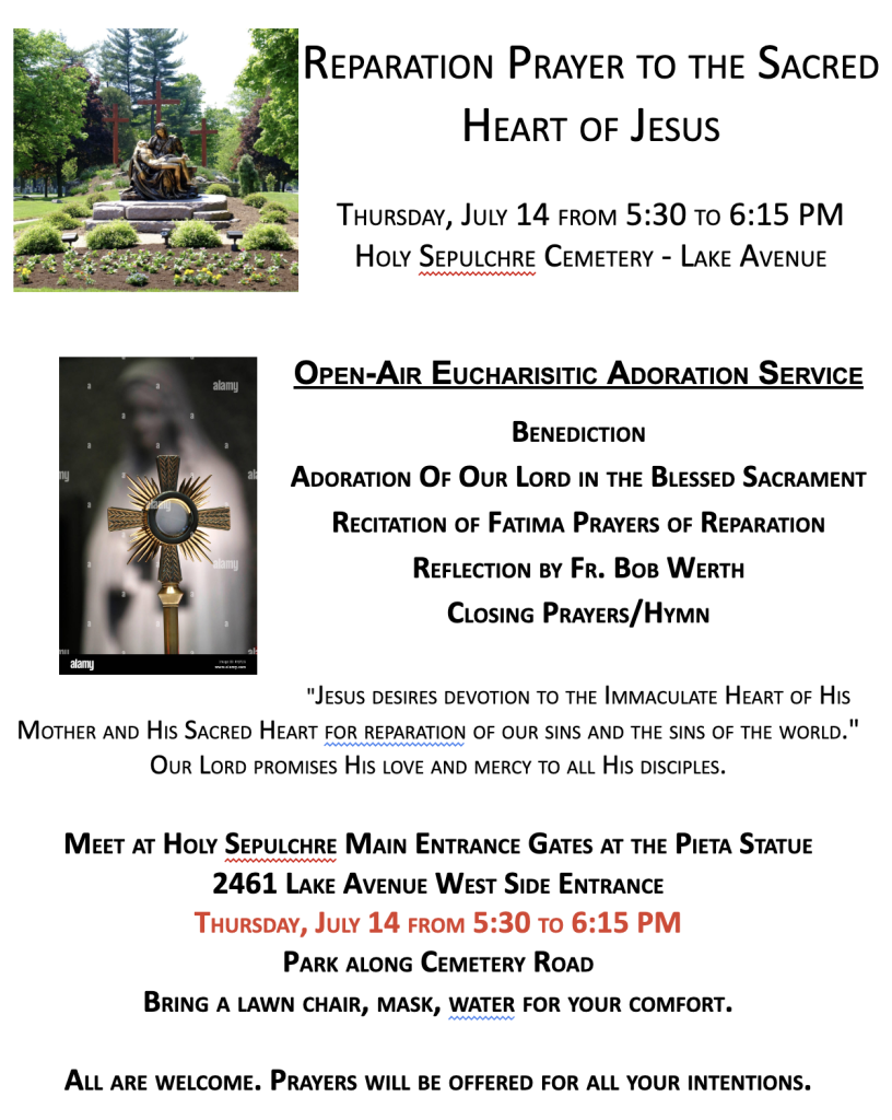 Reparation Prayer Event | LifeRoc